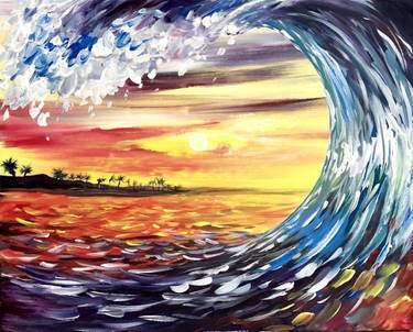 Sunset Sea Curl – Joyce of Art