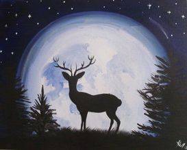 Stag Moon – Joyce of Art